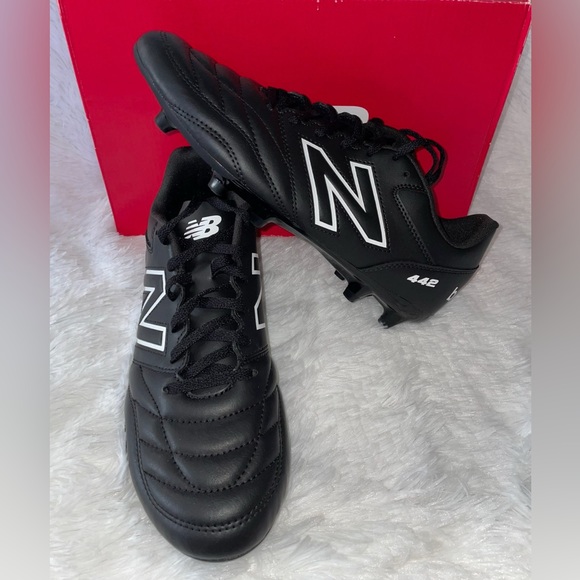 New Balance | Shoes | New Balance 442 V2 Academy Fg Black White Wide ...
